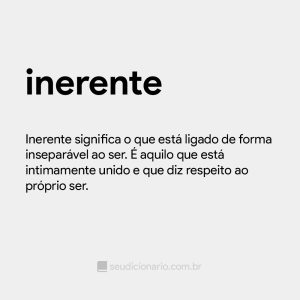 Inerente - Seu Dicionário