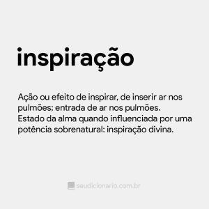 Inspiração - Seu Dicionário